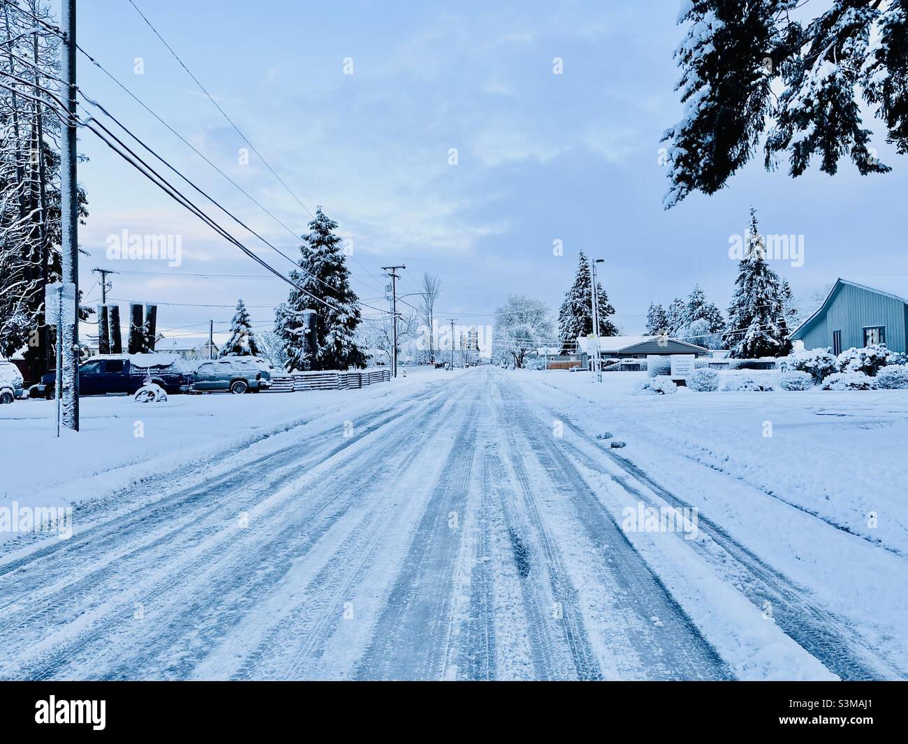 Eugene oregon snowstorm hi-res stock photography and images - Alamy