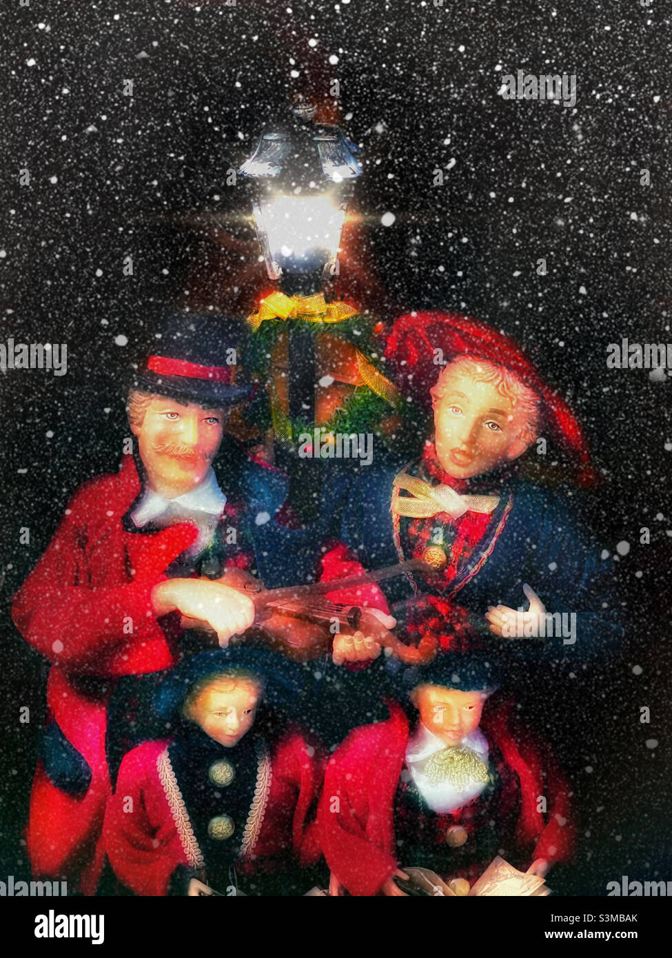 A thrift store find, this family of Victorian era carolers in holiday ...