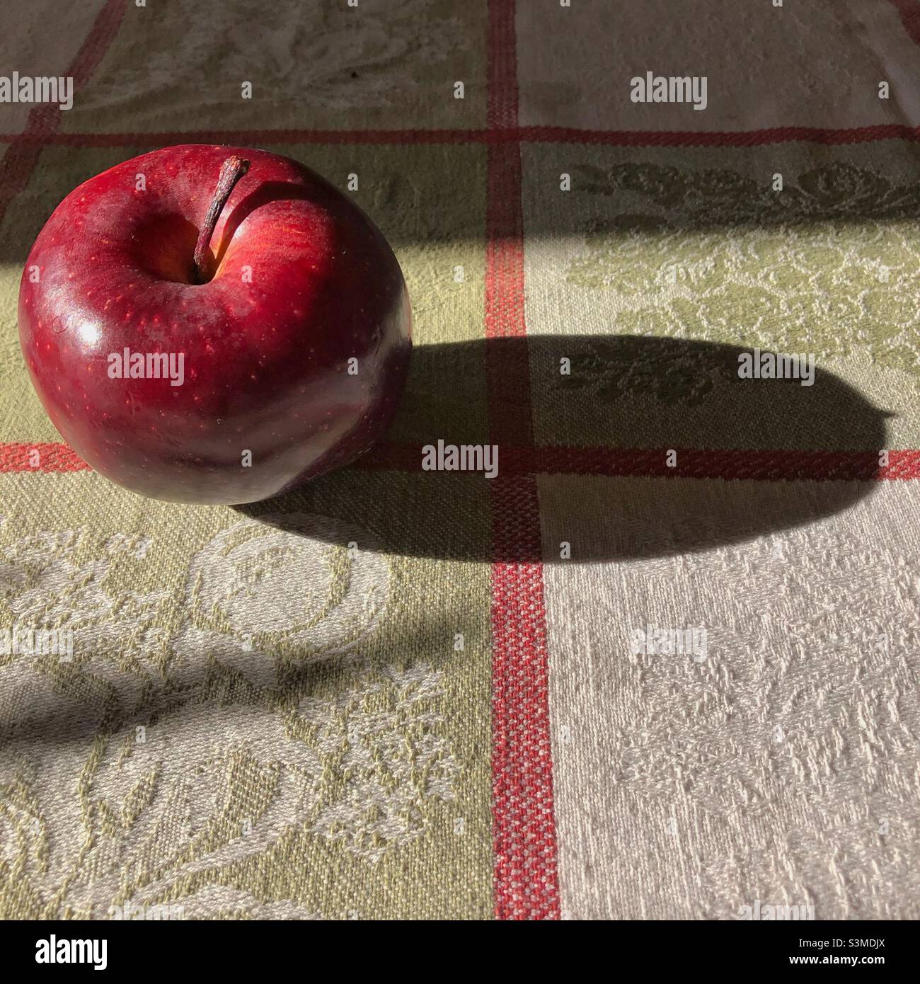 Macintosh Apple still life with shadow Stock Photo - Alamy