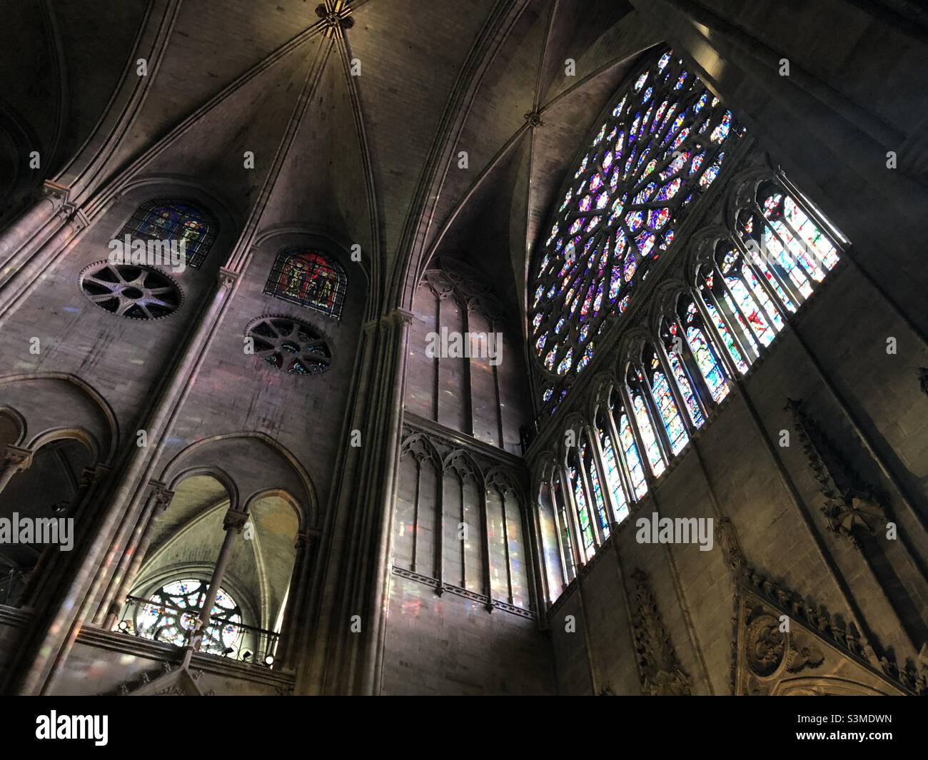 Inside Notre-Dame Cathedral Stock Photo - Alamy