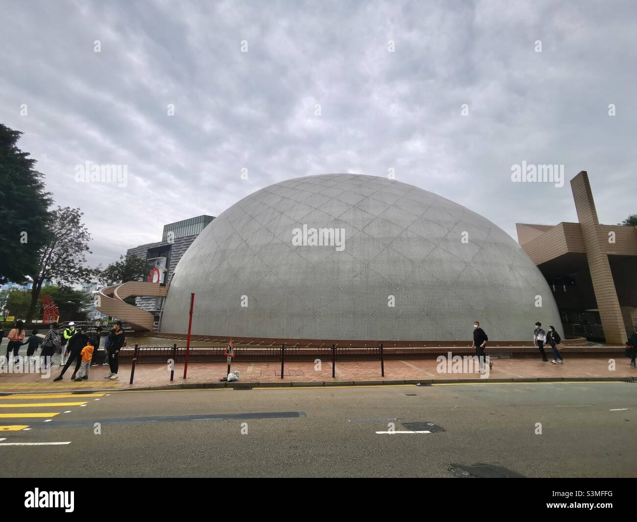 The Hong Kong planetarium in Tsim Sha Tsui in Kowloon,Hong Kong Stock ...