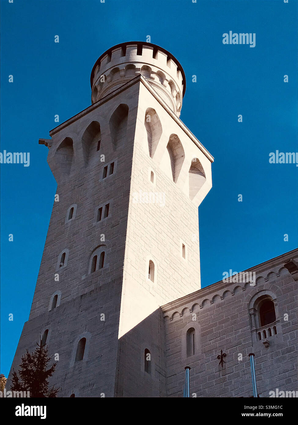 Tower of castle Stock Photo - Alamy
