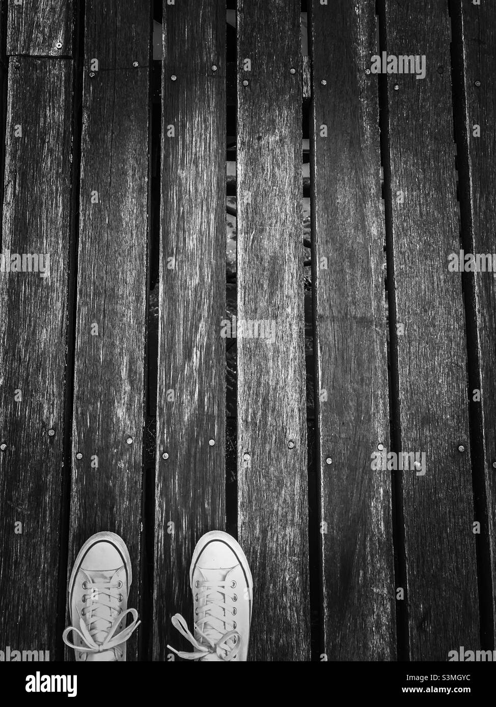 Brighton pier boards Stock Photo - Alamy