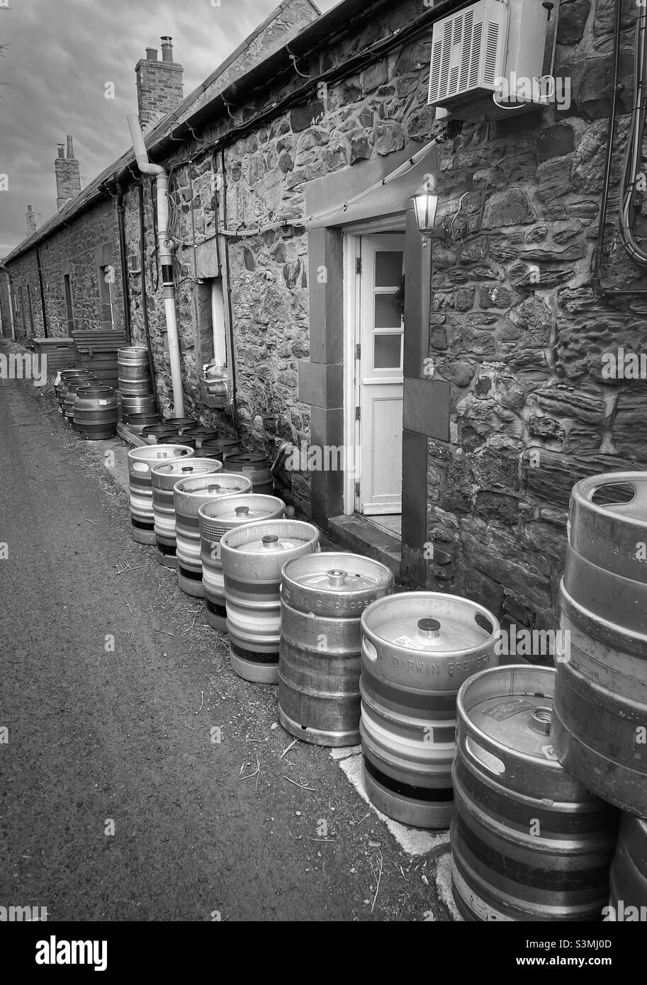 Roll out the barrel Black and White Stock Photos & Images - Alamy