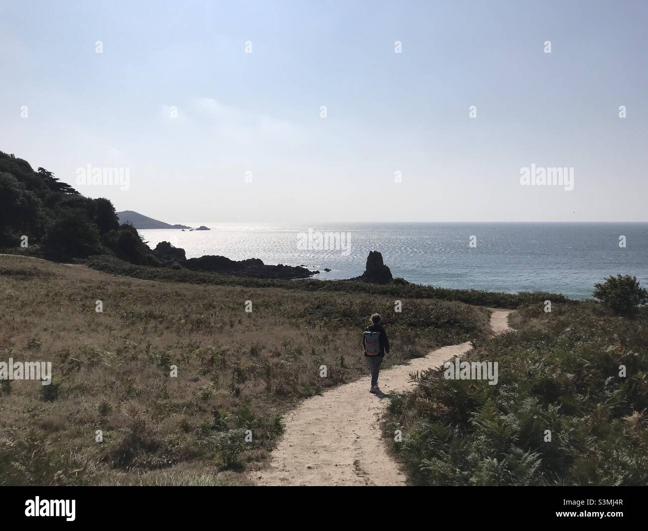 Jersey coast path Stock Photo - Alamy