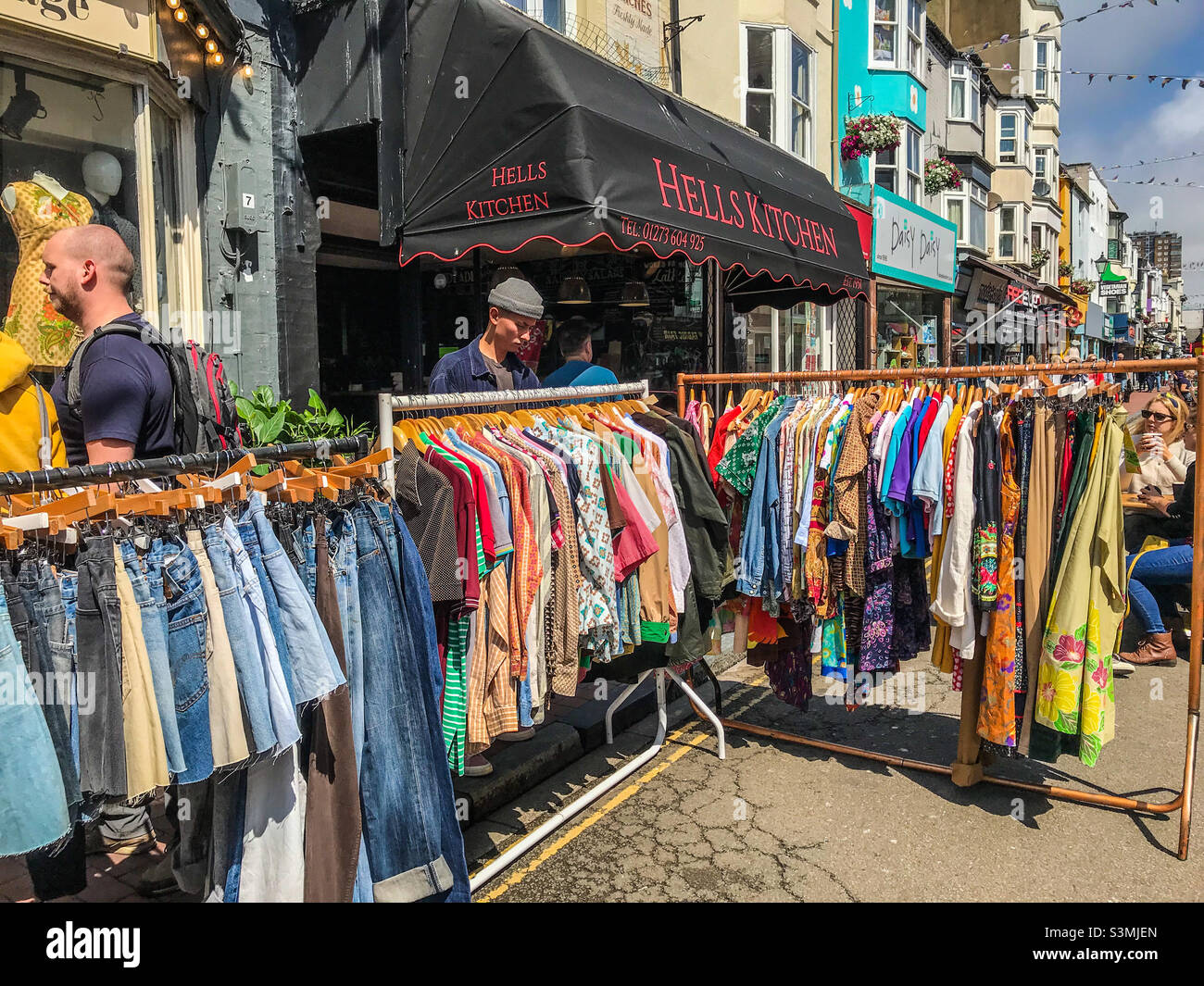 Brighton Laines vintage clothes shop Stock Photo - Alamy