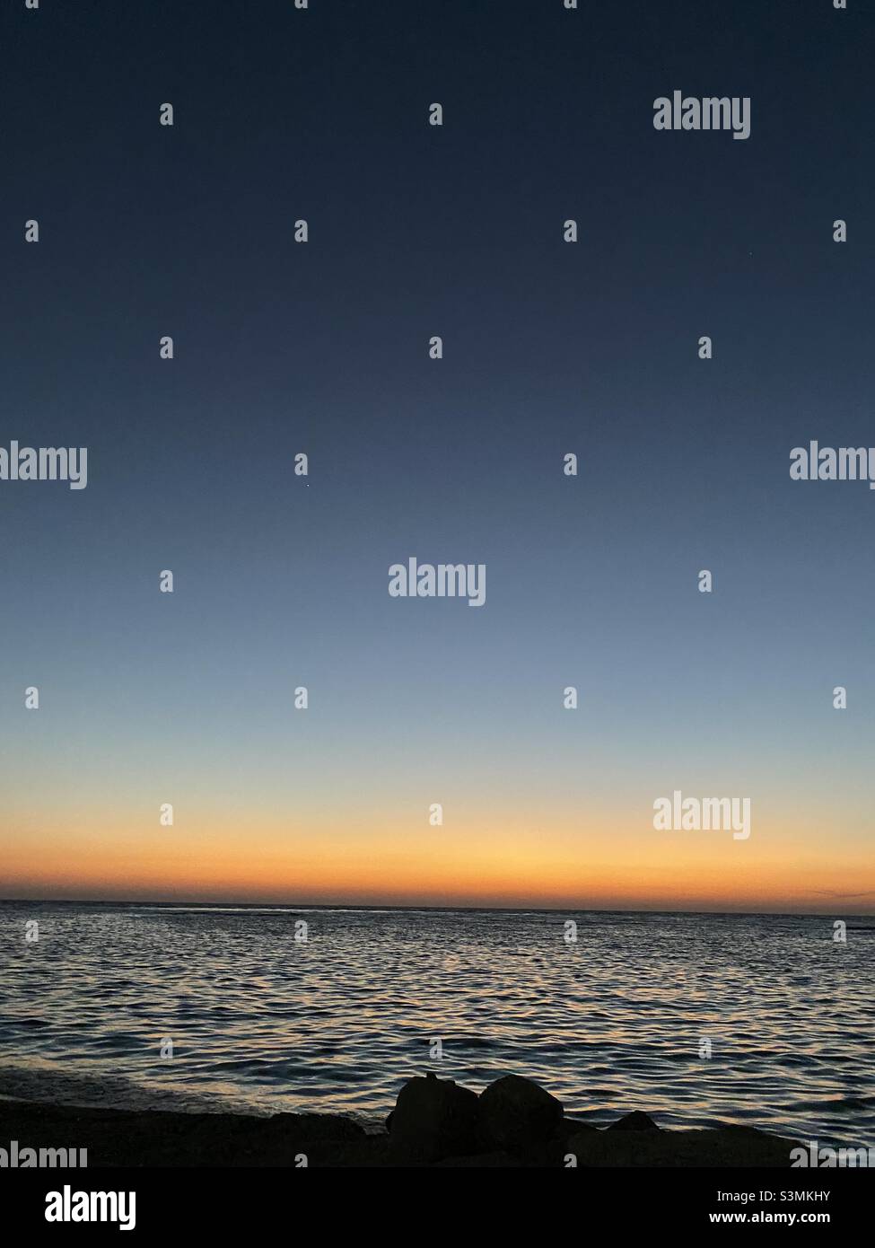 Sunset at the red sea Stock Photo - Alamy