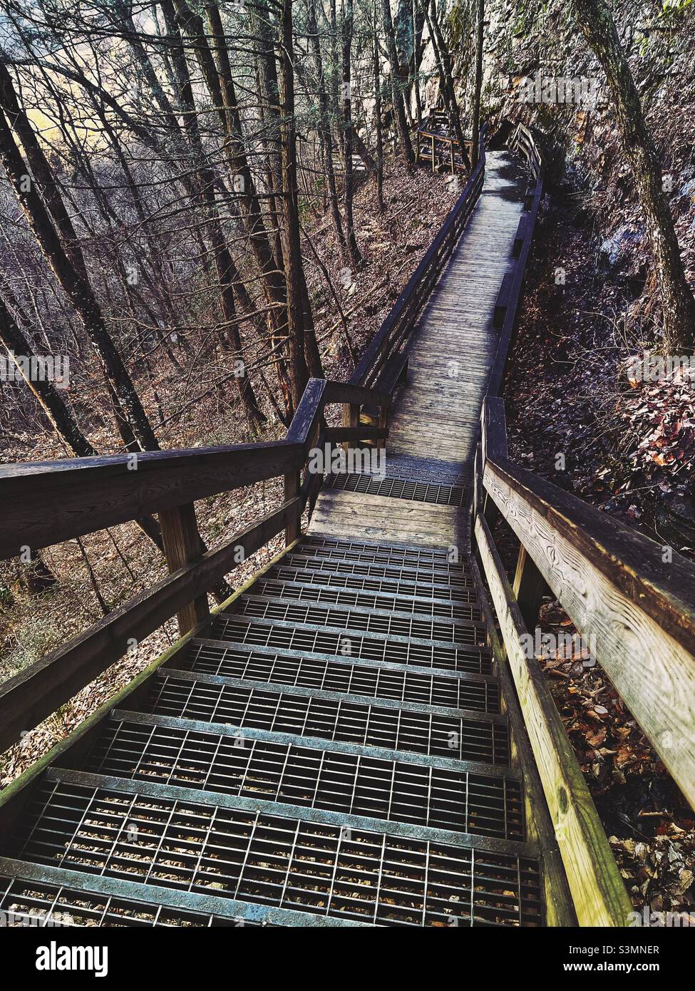 Waterfalls Trail at Cloudland Canyon State Park in Rising Fawn GA USA ...