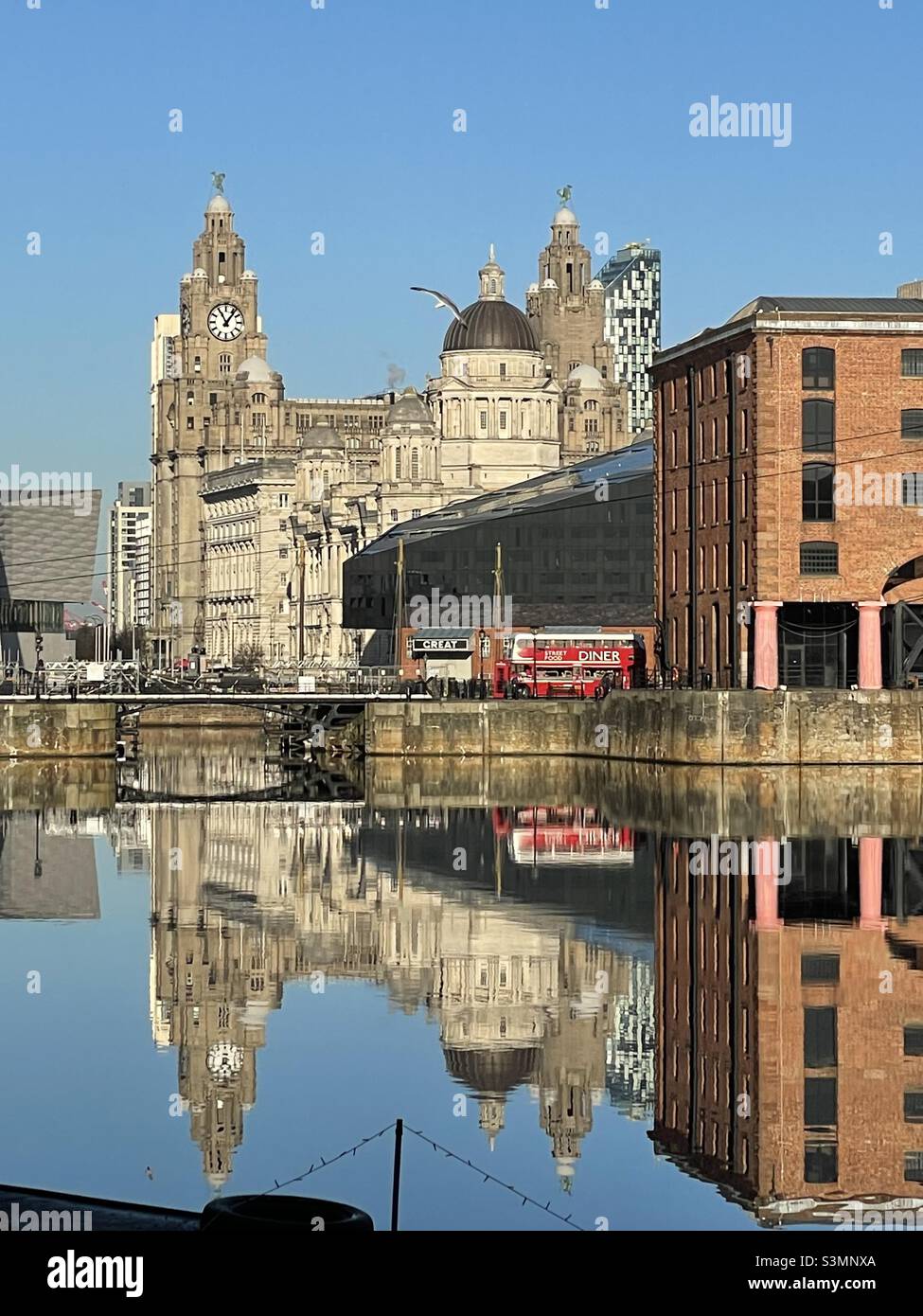 Liverpool Waterfront from Albert Dock Stock Photo - Alamy