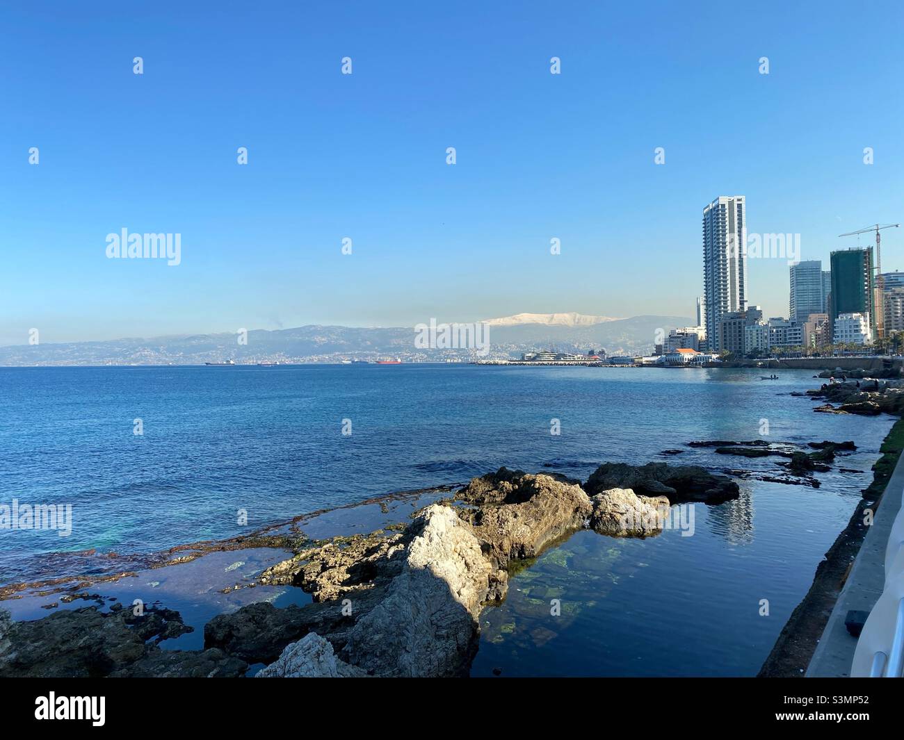 Beirut Lebanon sea front Stock Photo - Alamy