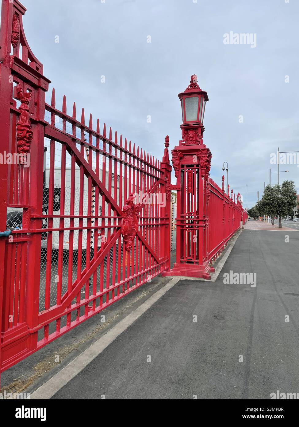 The red gate Stock Photo - Alamy