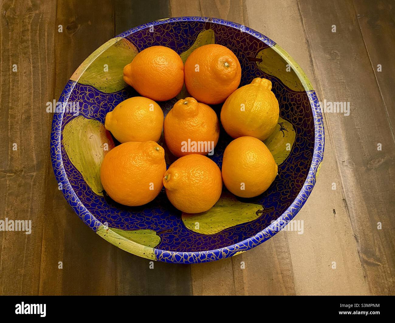 Bowl of Honey Bell seasonal oranges Stock Photo - Alamy