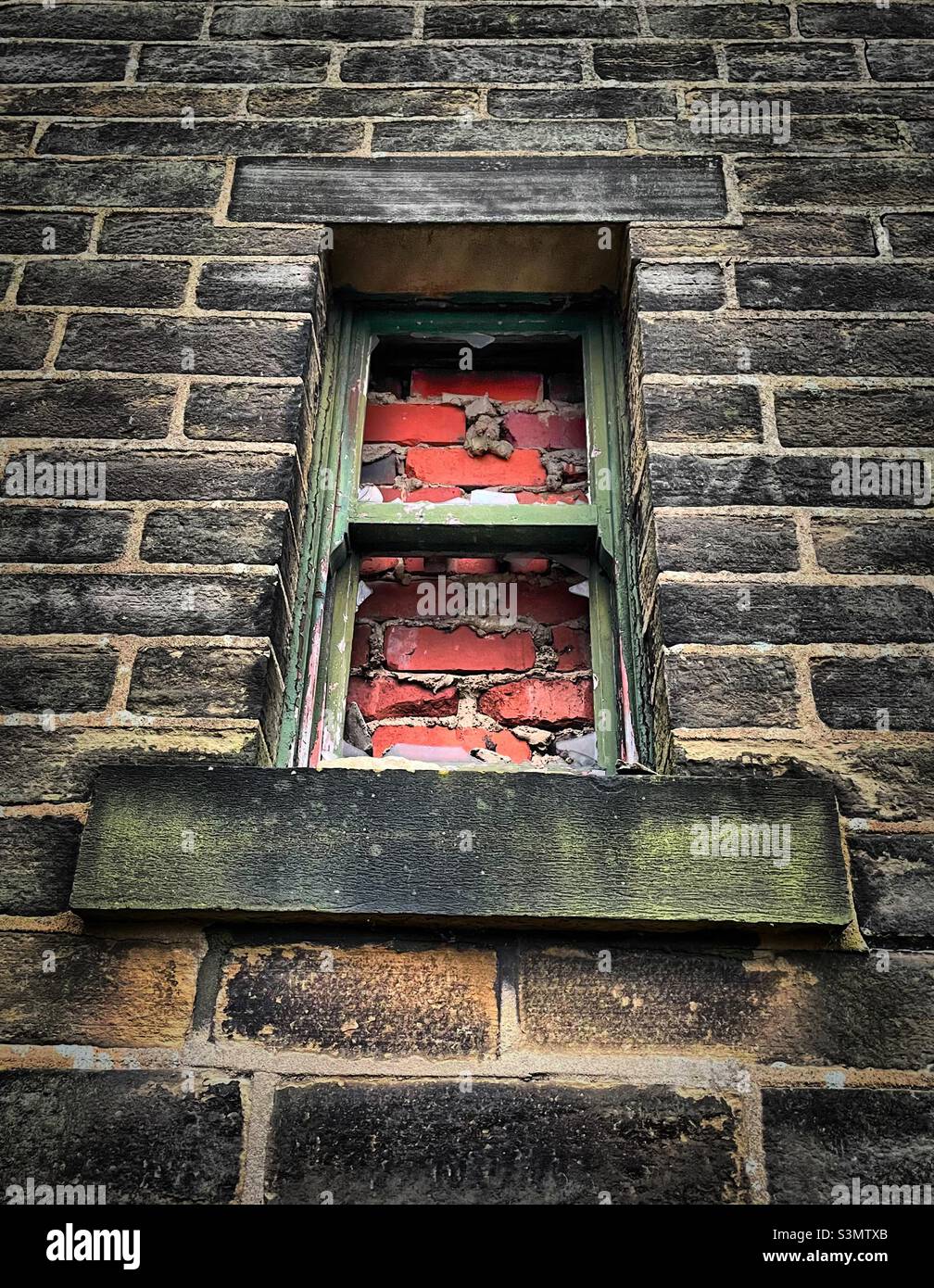 ‘A room without a view’ an old stone building has its windows blocked ...