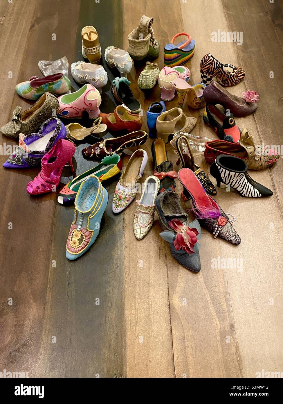 A collection of miniature shoe varieties Stock Photo - Alamy