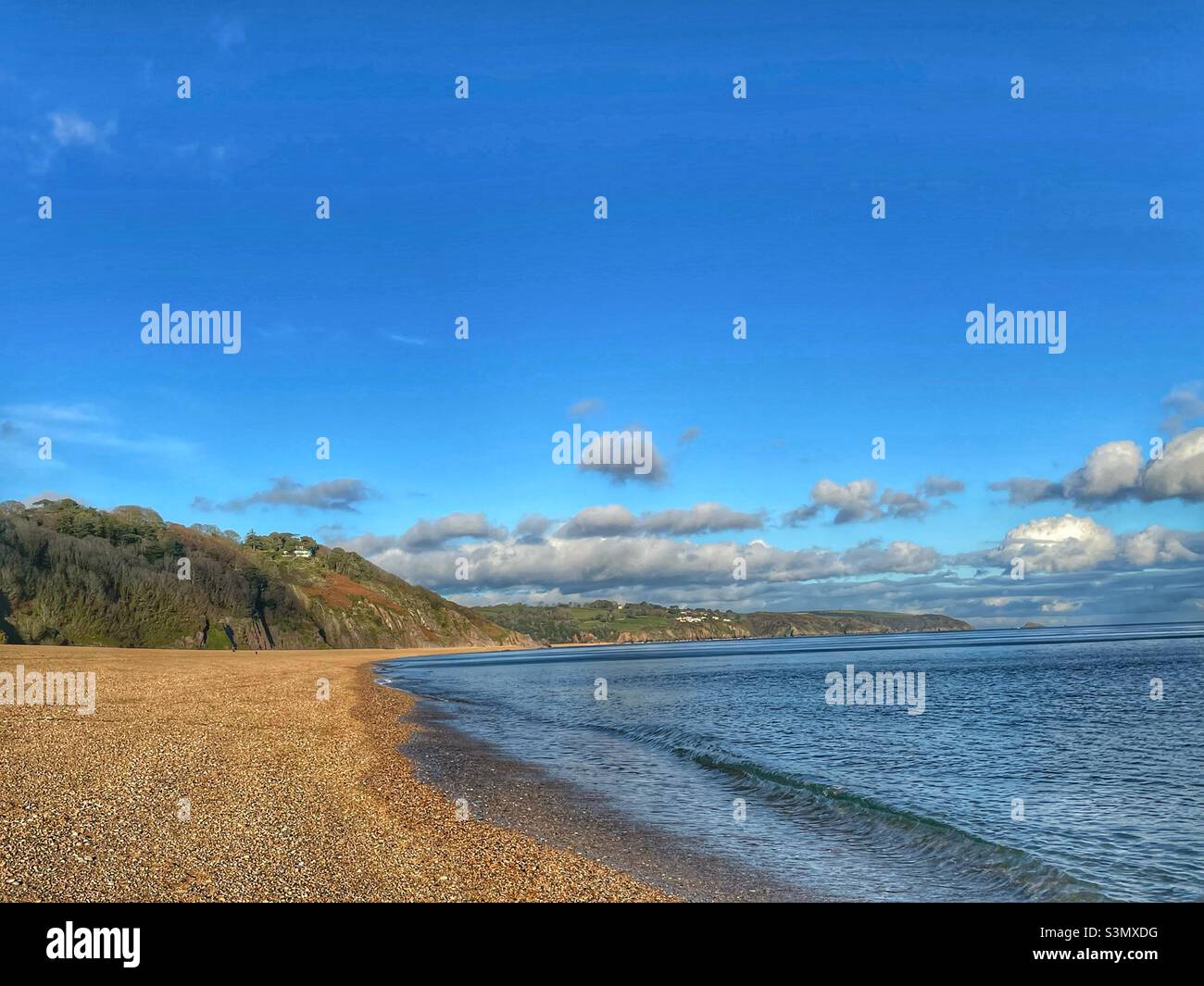 Slapton Sands Beach towards Dartmouth Stock Photo - Alamy