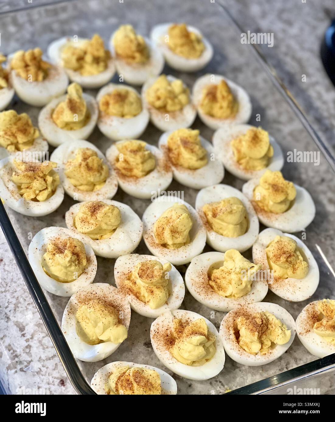 Deviled eggs tray hi-res stock photography and images - Alamy