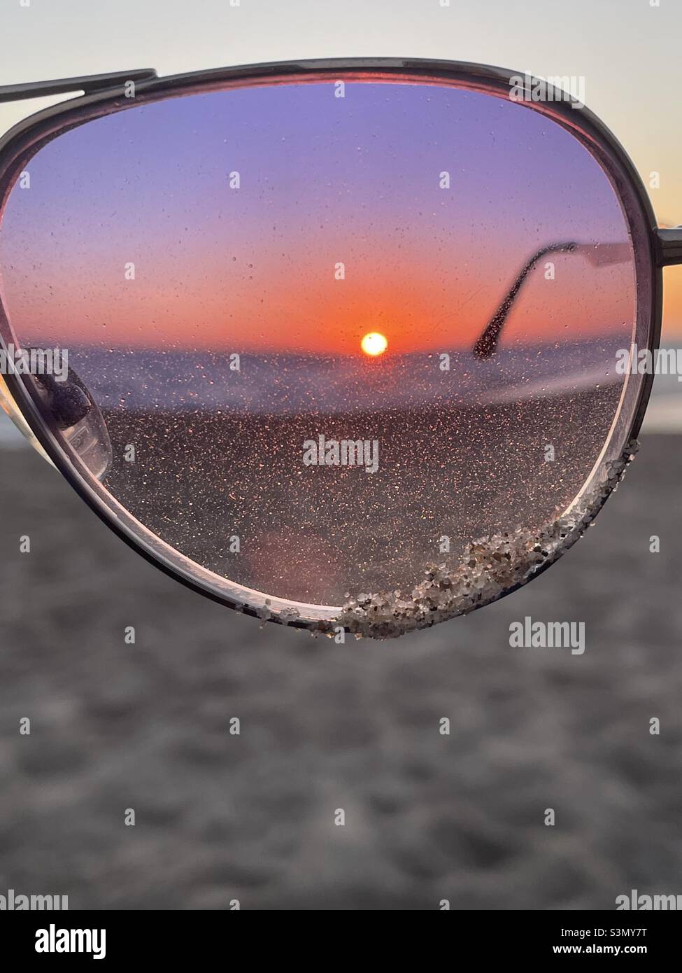 Sunset looking through glasses hi-res stock photography and images - Alamy