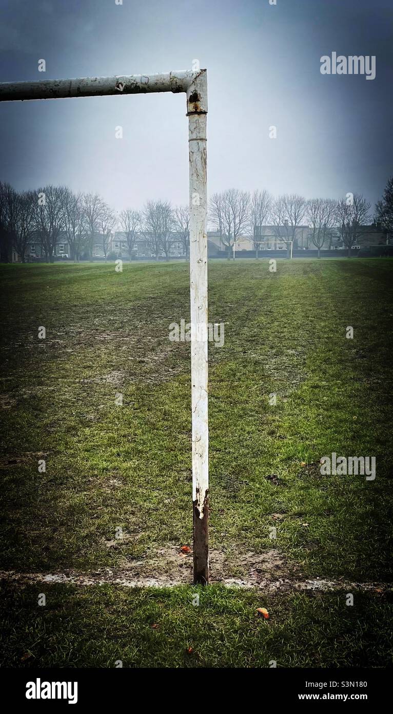 Wet football pitch hi-res stock photography and images - Alamy