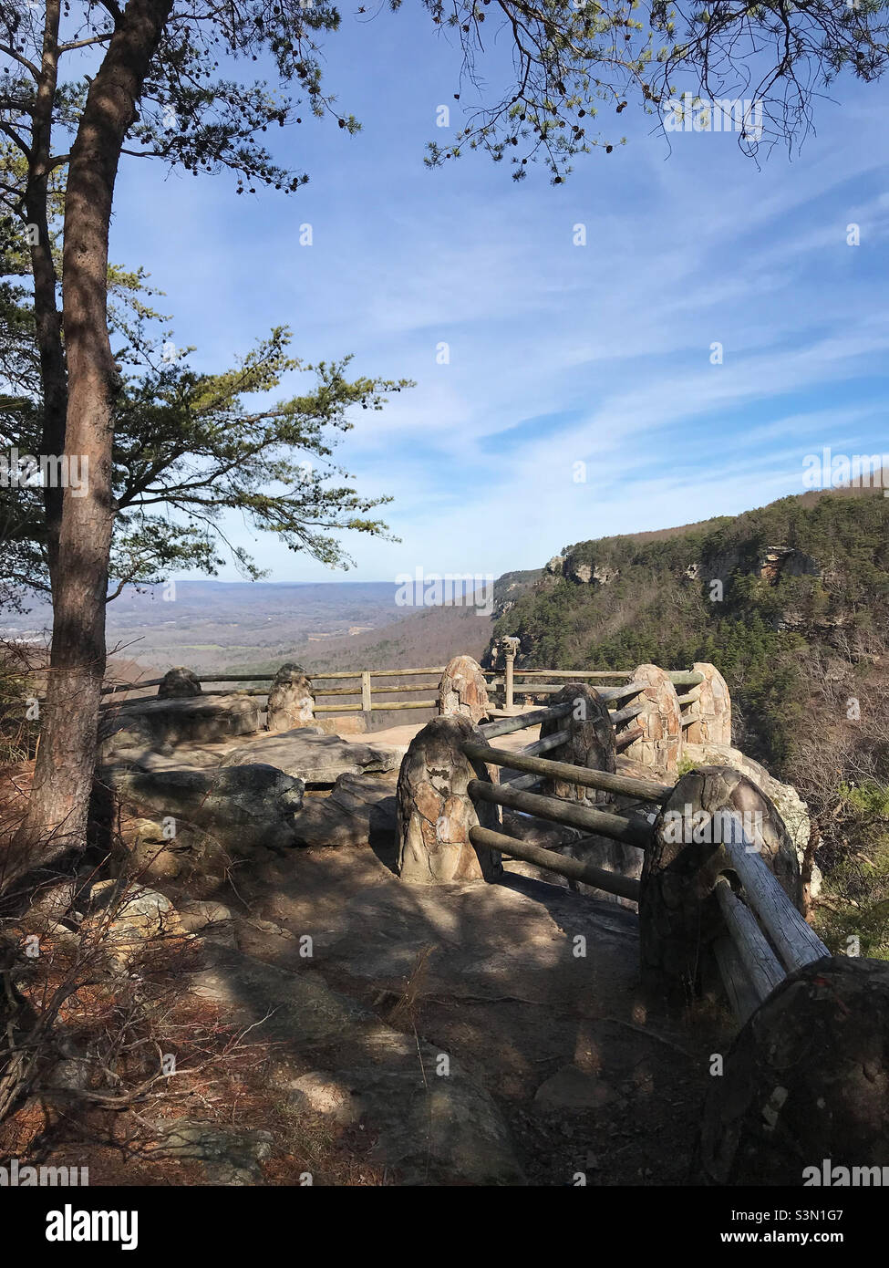 Scenic view of the Cumberland Plateau at Lookout Mountain in Cloudland ...