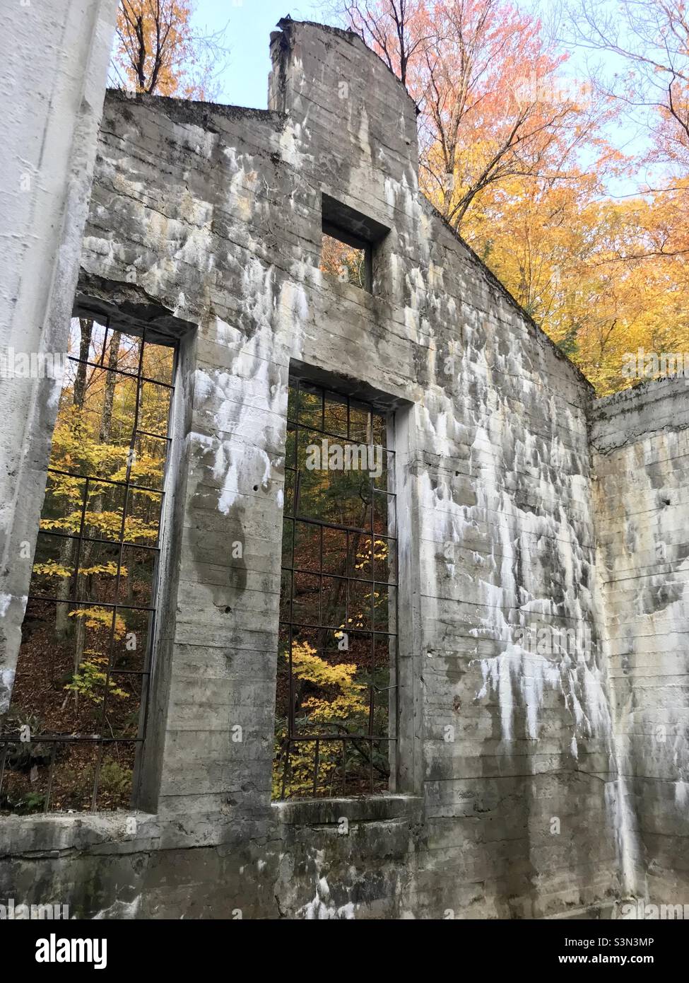 These are the spectacular Carbide Wilson ruins in Gatineau Park Quebec ...