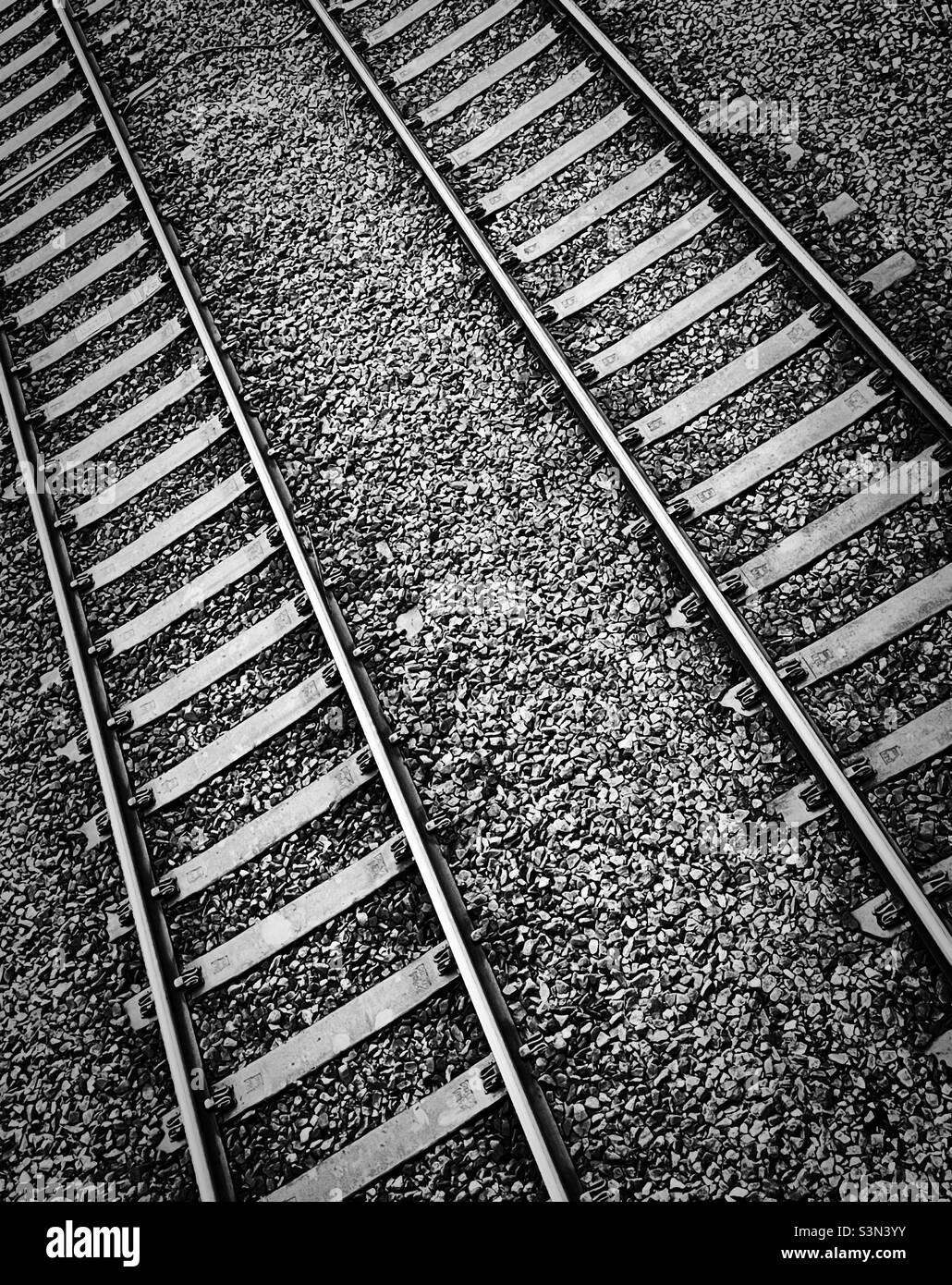 White railway tracks hi-res stock photography and images - Alamy