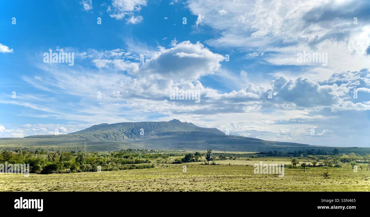 Side view of Mount Longonot Stock Photo - Alamy