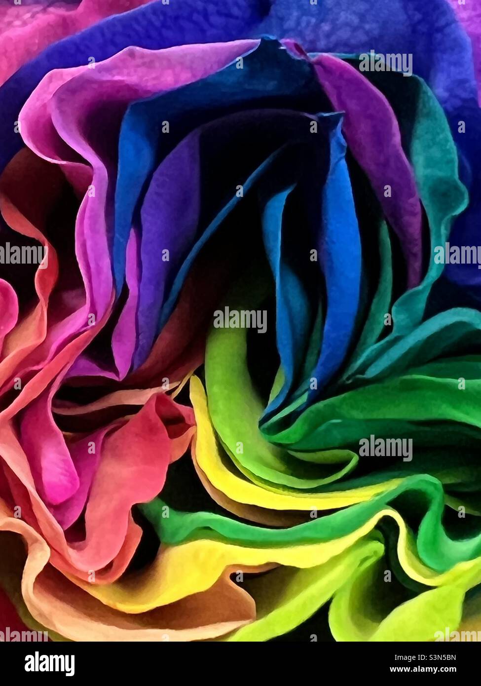 Rainbow flower hi-res stock photography and images - Alamy
