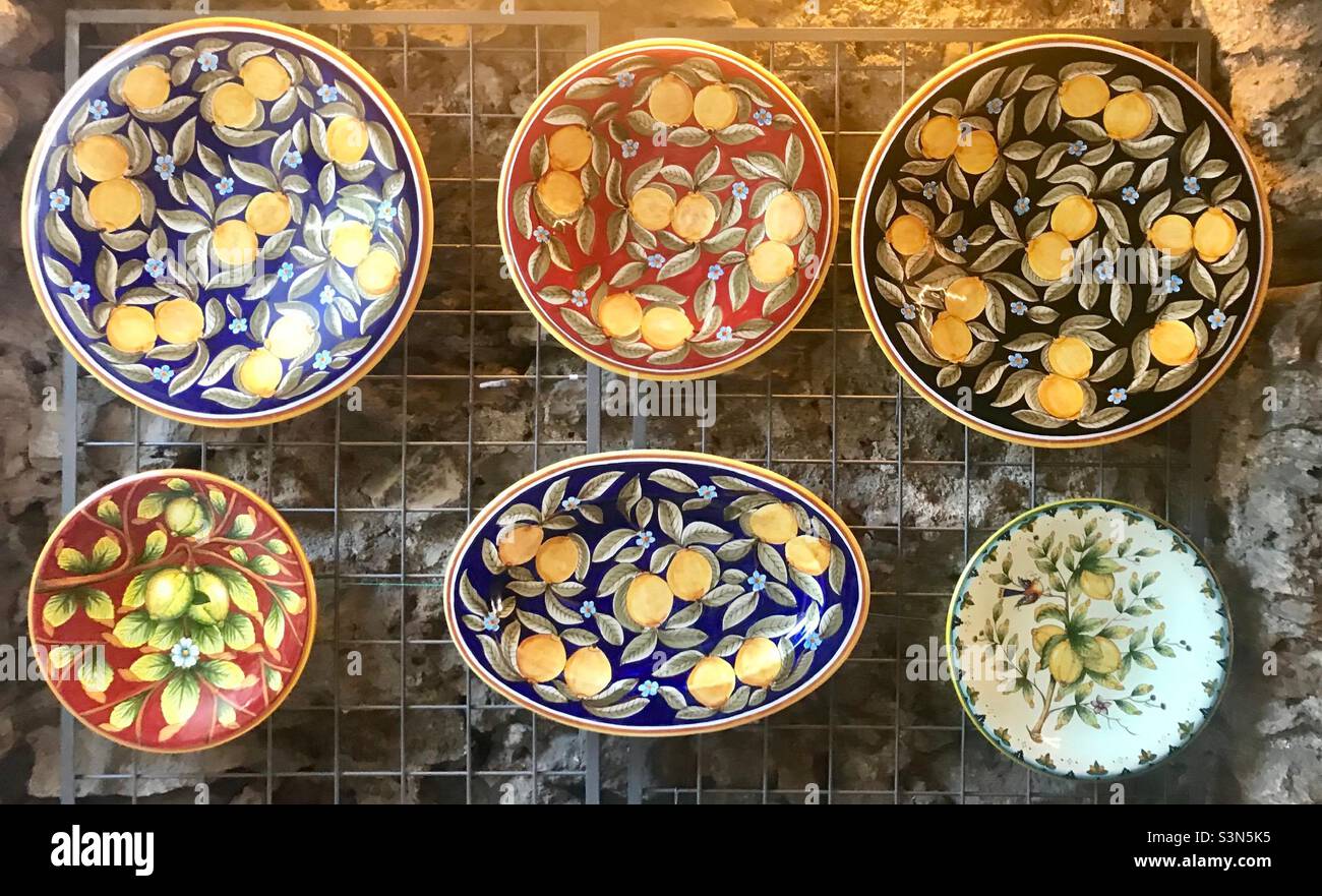 Six beautiful ceramic bowls Stock Photo - Alamy