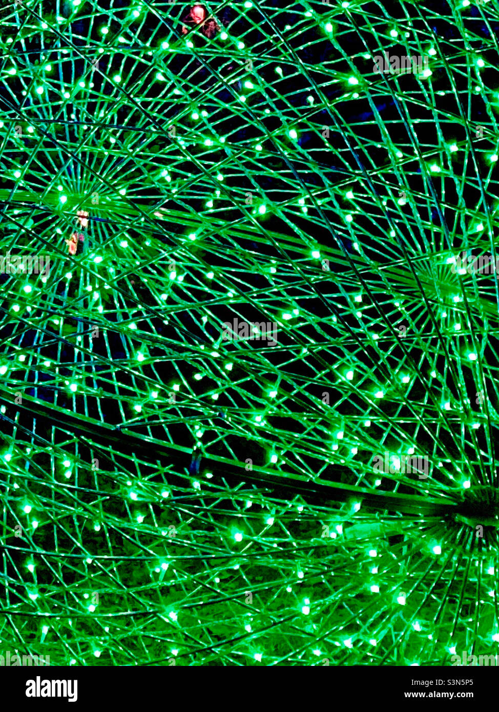 Green pattern Light display Stock Photo - Alamy
