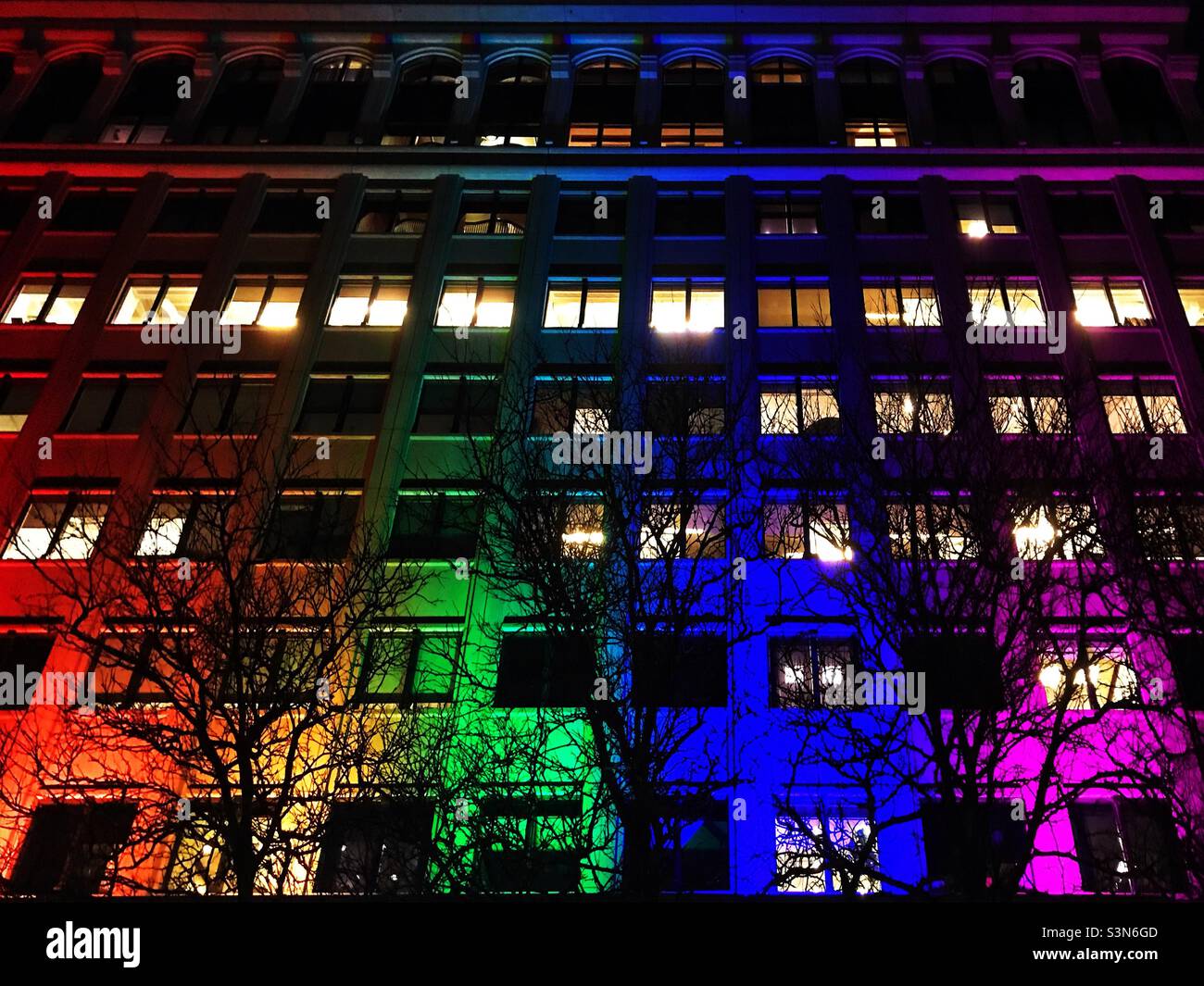 Rainbow lights hi-res stock photography and images - Alamy