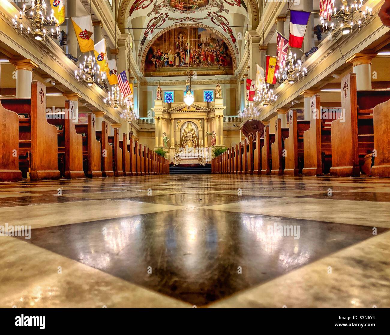 St louis cathedral interior in hi-res stock photography and images - Alamy