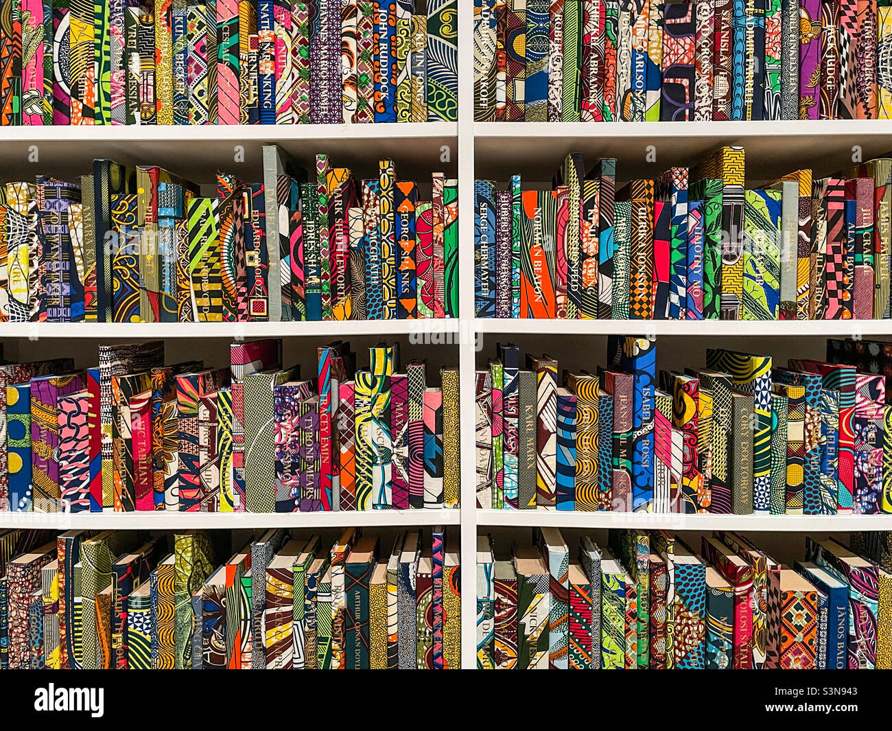 Books exhibit, Tate Modern, London Stock Photo - Alamy