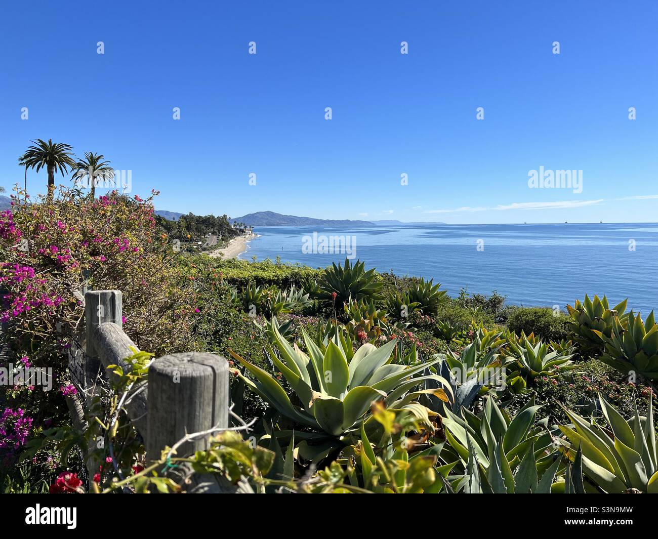 Butterfly Beach, Montecito, Santa Barbara County, California, USA Stock ...