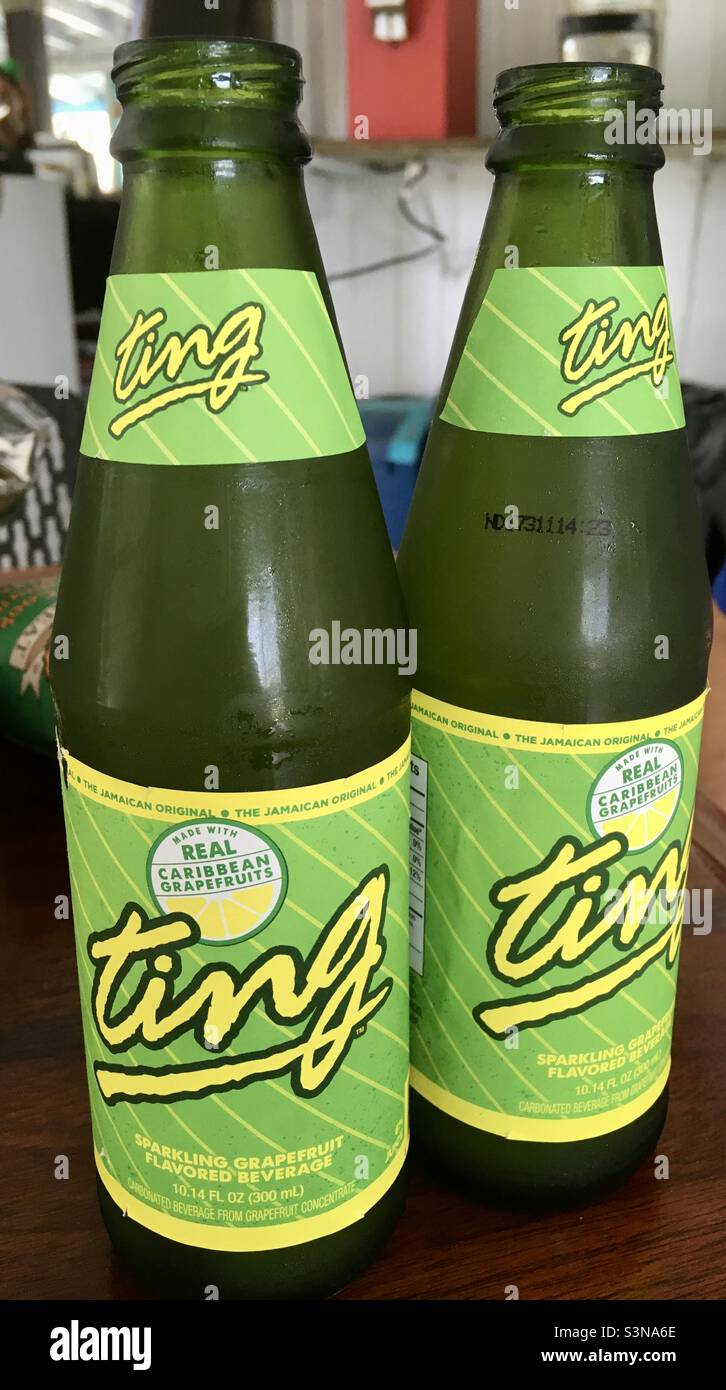 Ting the ultimate refreshing drink in the Islands Stock Photo - Alamy
