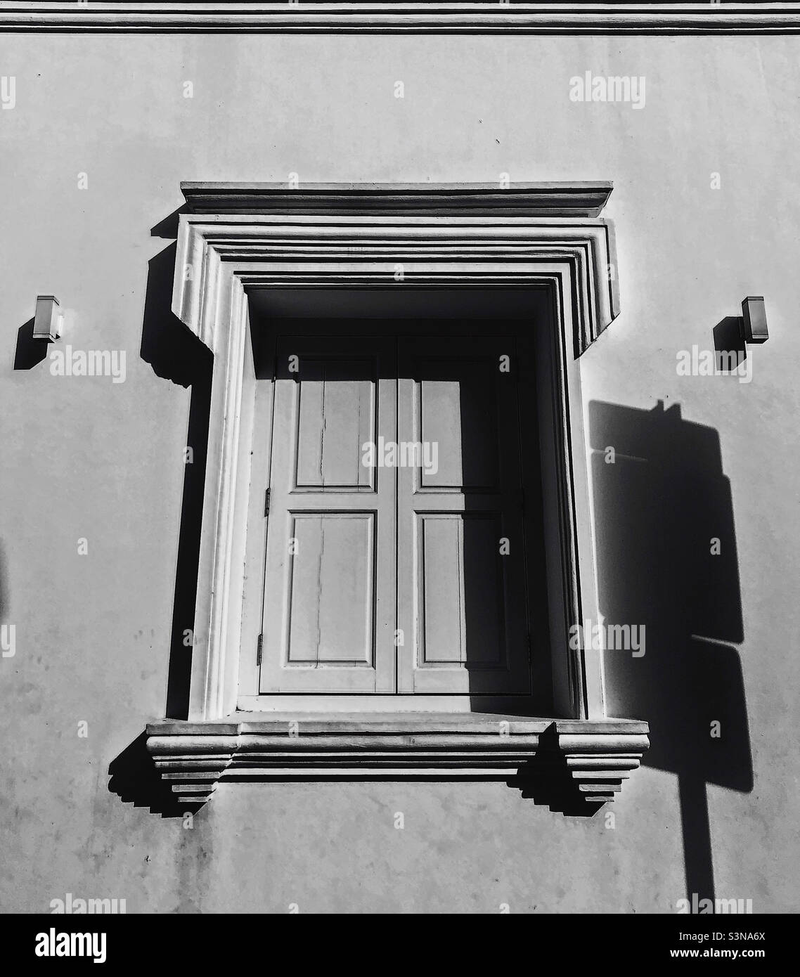 Unique window along side of the Singapore Stock Photo - Alamy