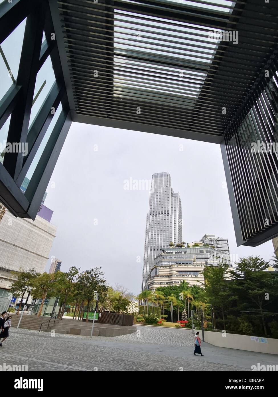 K11 MUSEA seen from the museum of art in Tsim Sha Tsui, Kowloon,Hong ...