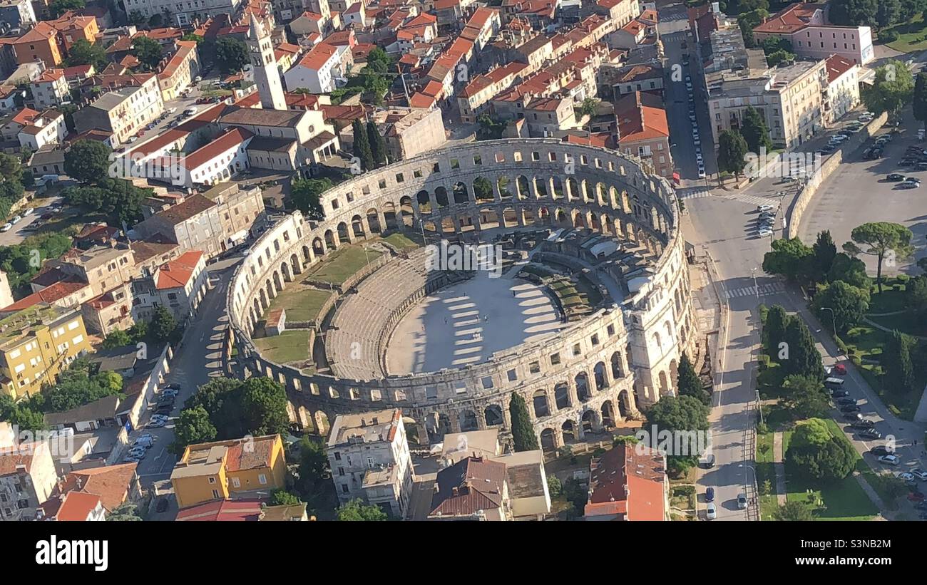 Aerial view of coliseum hi-res stock photography and images - Alamy