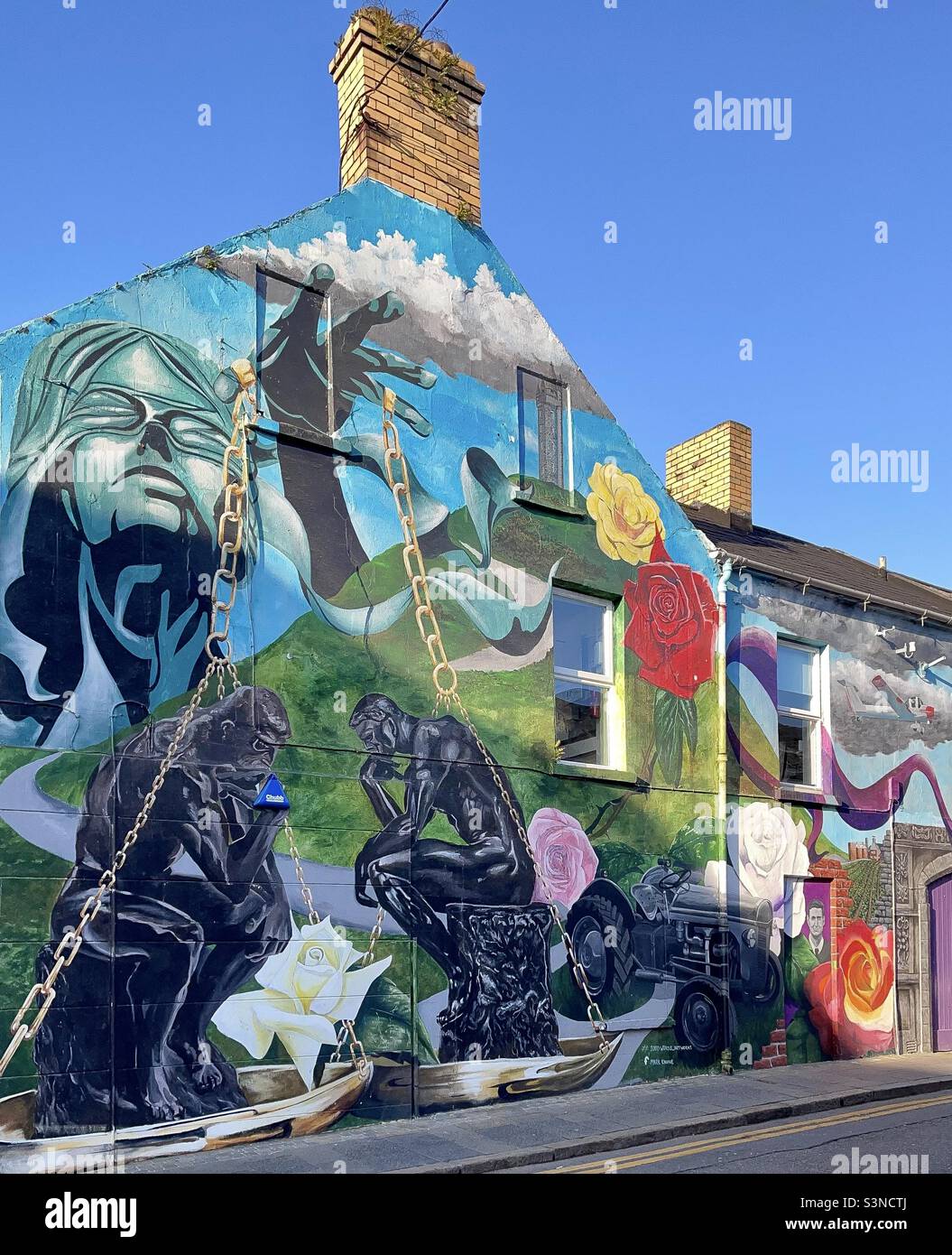 Street Art, Lower Mary Street, Newtownards Stock Photo - Alamy