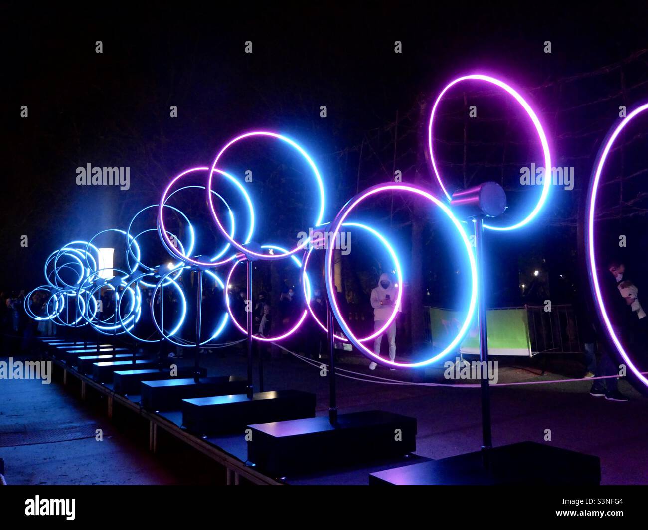 Colorful neon lights hi-res stock photography and images - Alamy