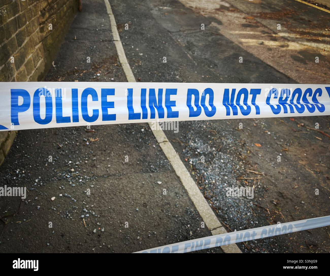 Section of safety tape hi-res stock photography and images - Alamy