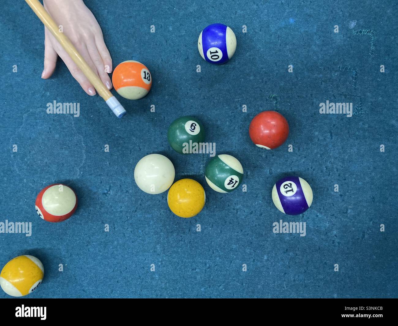 Shooting pool ball hi-res stock photography and images - Alamy