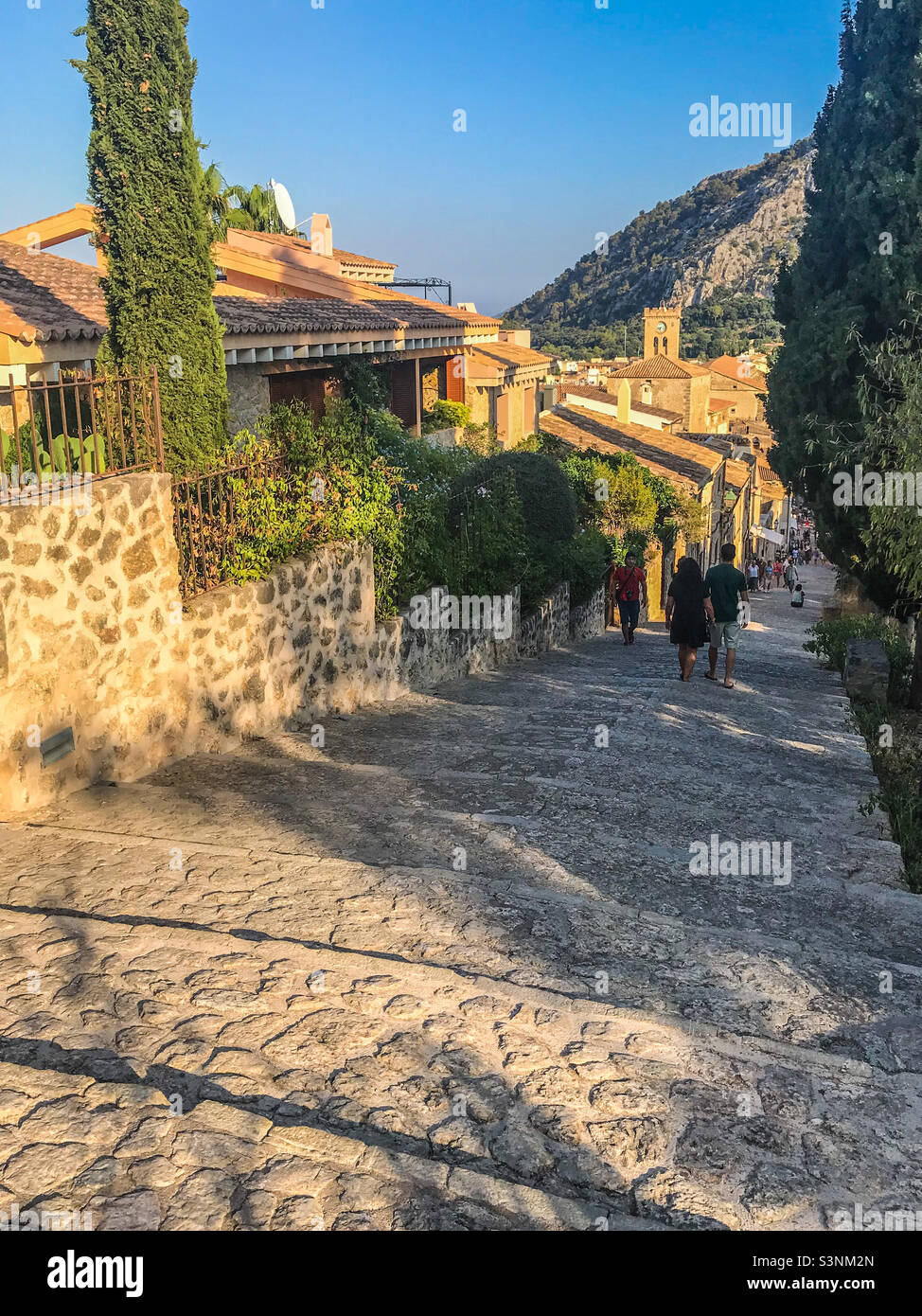Calvari steps, Pollenca town, Mallorca Stock Photo - Alamy