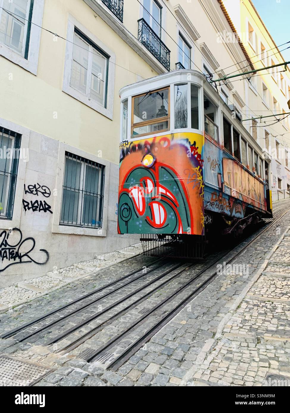 Graffiti tram hi-res stock photography and images - Alamy
