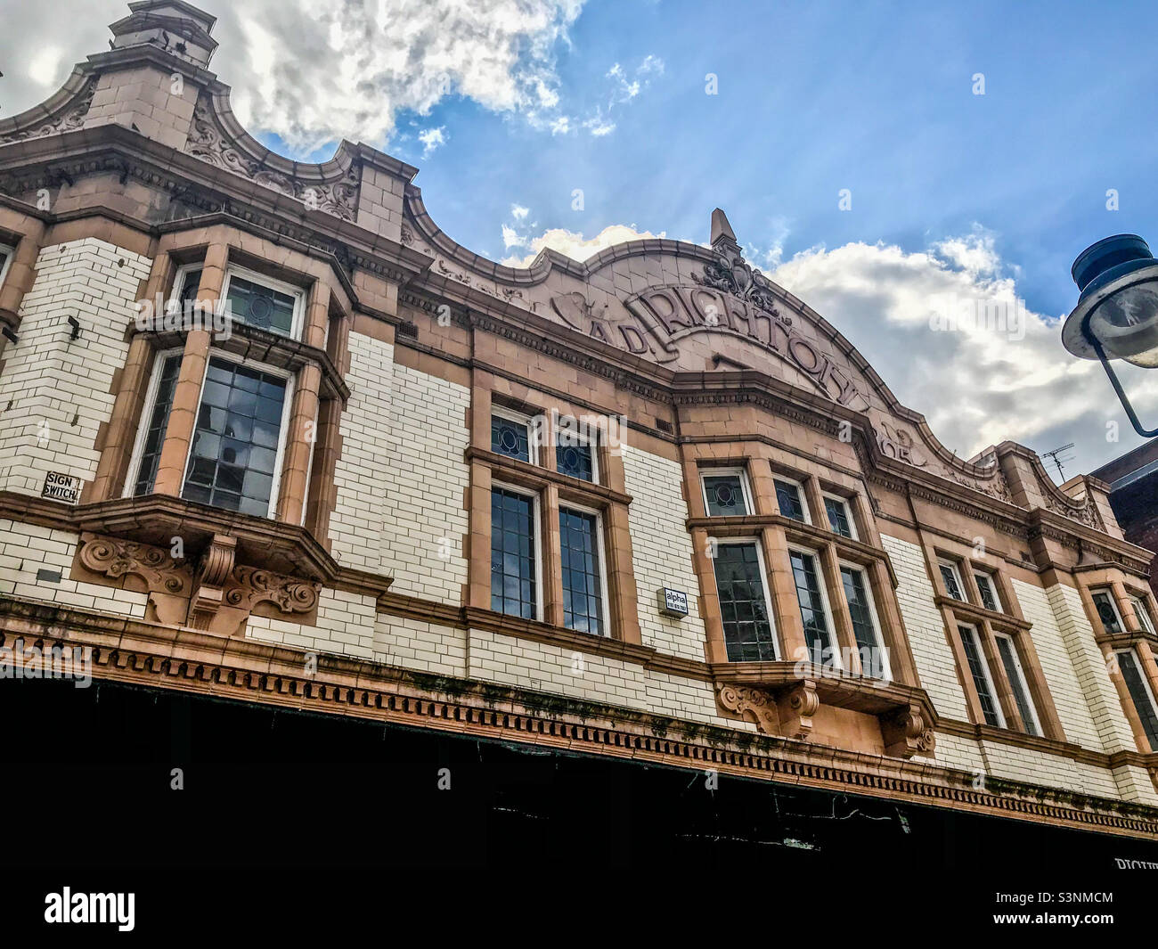 Right on building, Manchester Stock Photo - Alamy