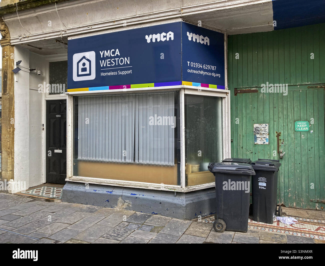 The YMCA homeless support office in Weston-super-Mare, UK Stock Photo ...