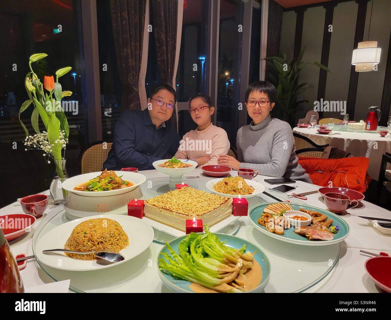Dinner for three hi-res stock photography and images - Alamy