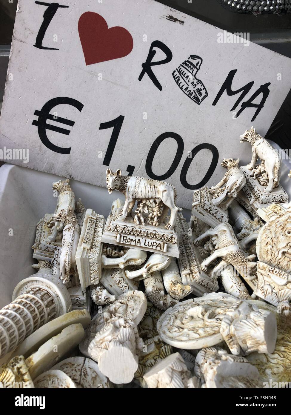 Souvenirs in Rome Italy Stock Photo - Alamy