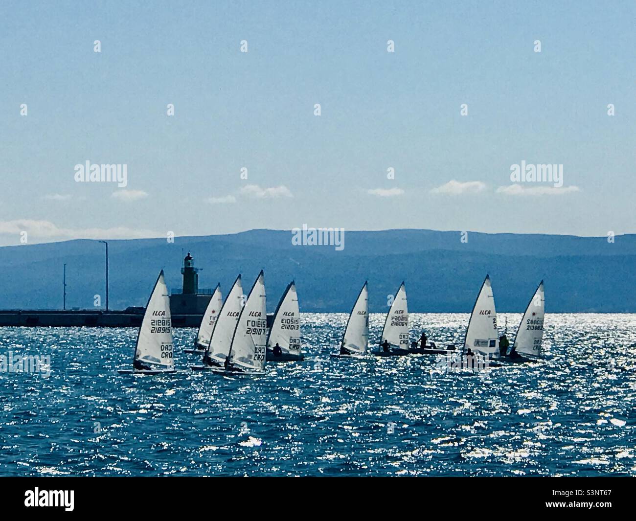 A regatta in the port of Split, Croatia Stock Photo - Alamy