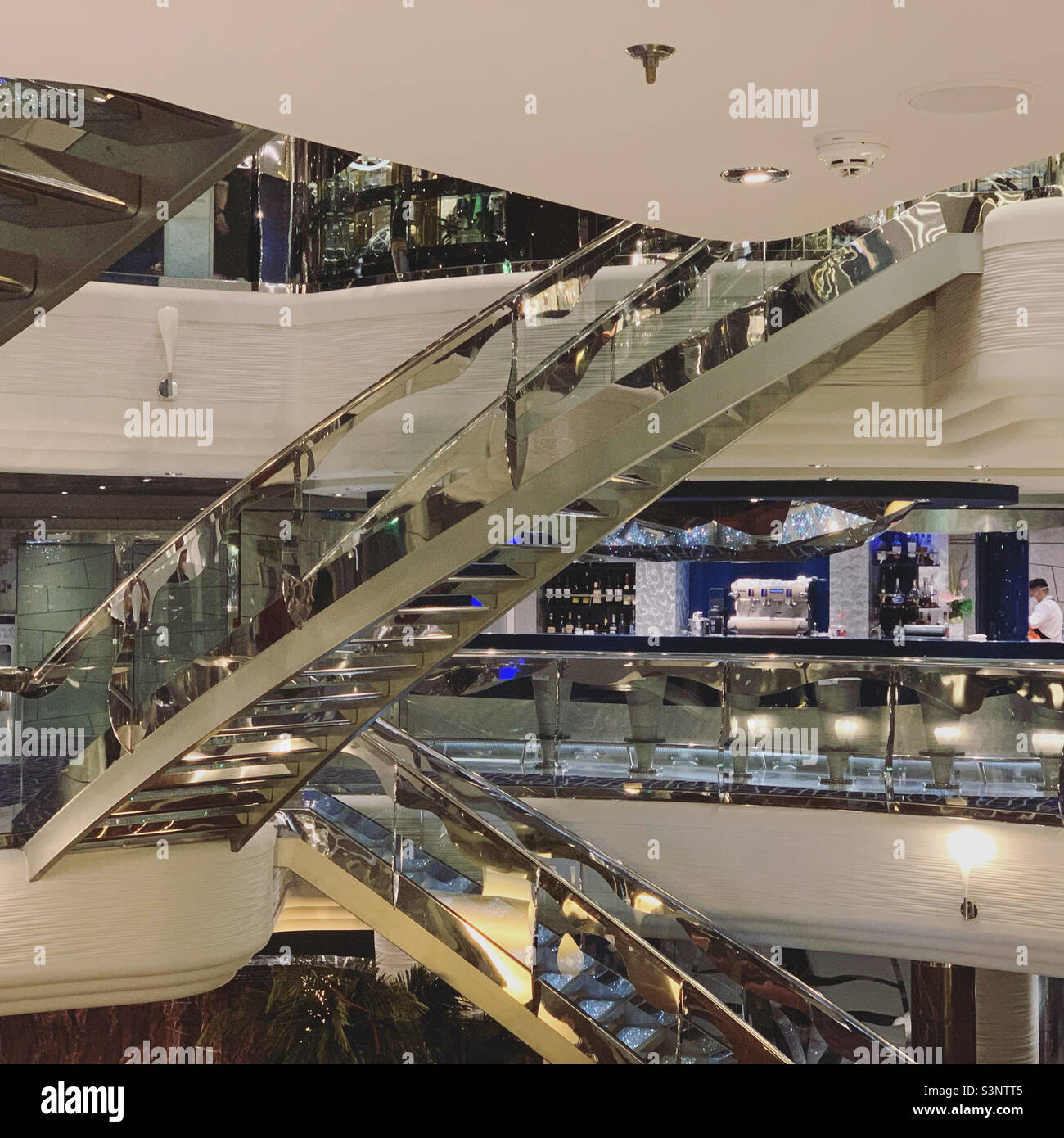 January, 2022, Atrium, MSC Divina cruise ship Stock Photo - Alamy