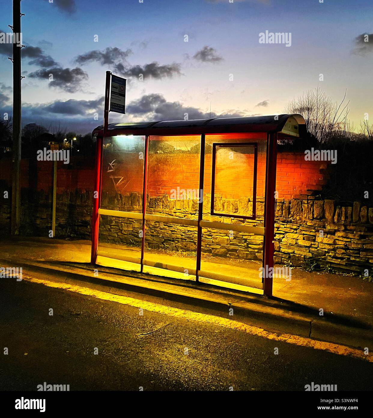 Graffiti On Bus Shelter High Resolution Stock Photography and Images ...